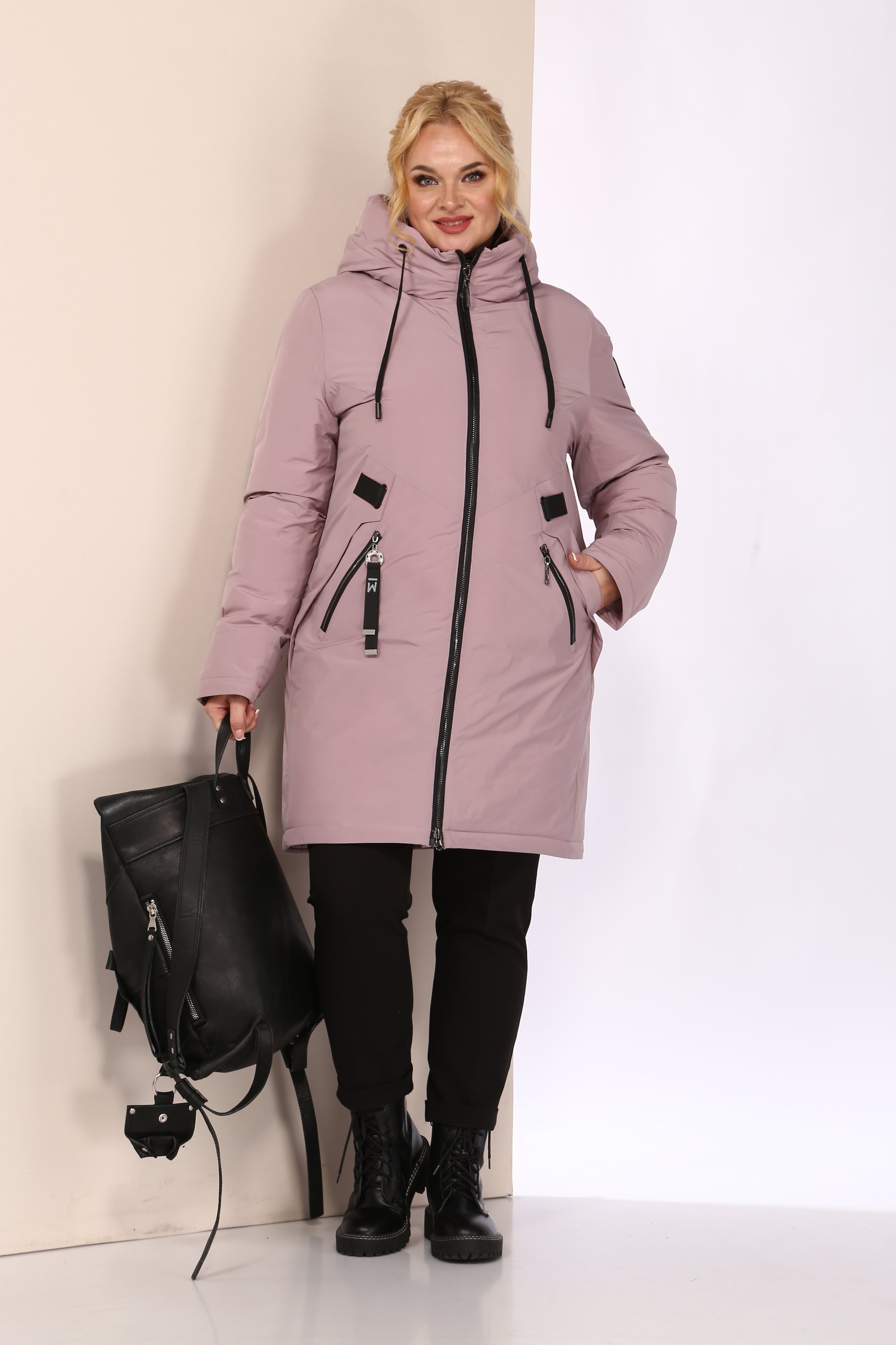 Куртка 2096 пудра Shetti купить в интернет магазине Велесмода